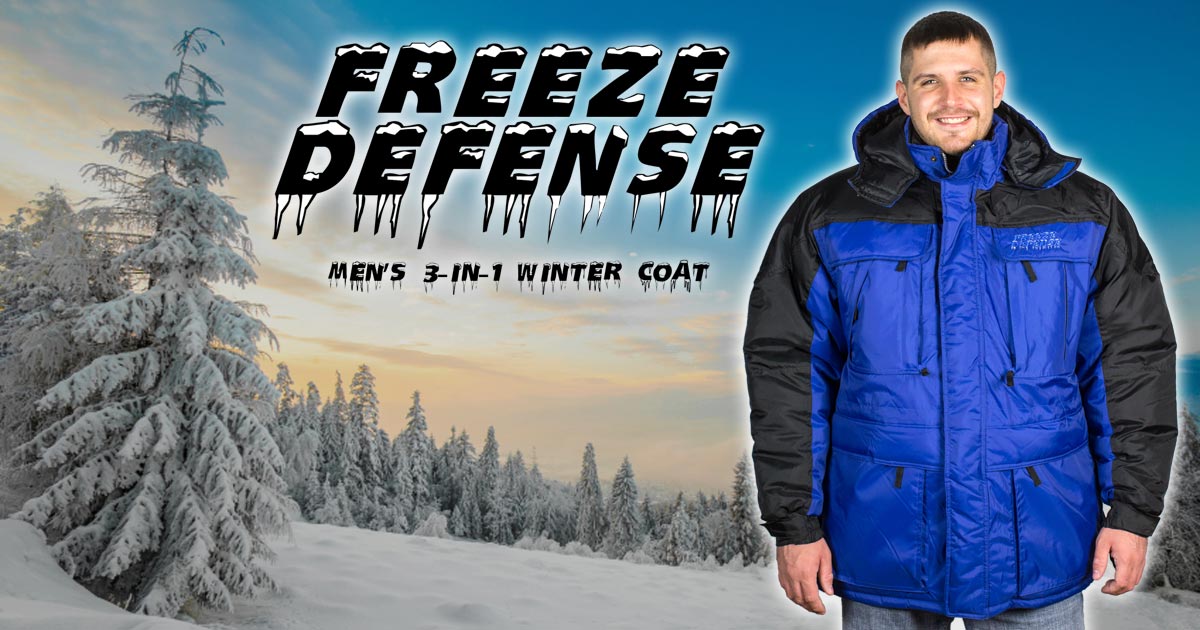 What is Freeze Defense? | Freeze Defense Men's 3-in-1 Winter Coat